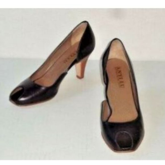 Anyi Lu | Shoes | Anyi Lu Peep Toe Dorsay Pumps | Poshmark